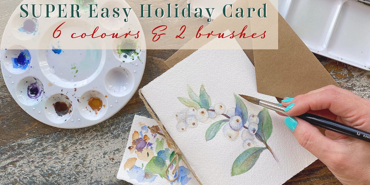 { FREE } Easy Holiday Card VIDEO TUTORIAL!