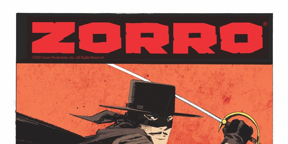 Zorro Returns With Massive Publishing - by Michael Nimmo