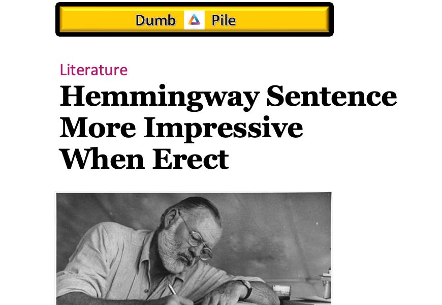 Hemmingway Sentence Dumb Pile
