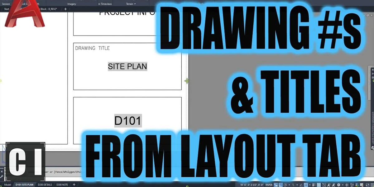 Sharing a Trick to Use AutoCAD Layout Tabs to Auto Fill Drawing Numbers ...