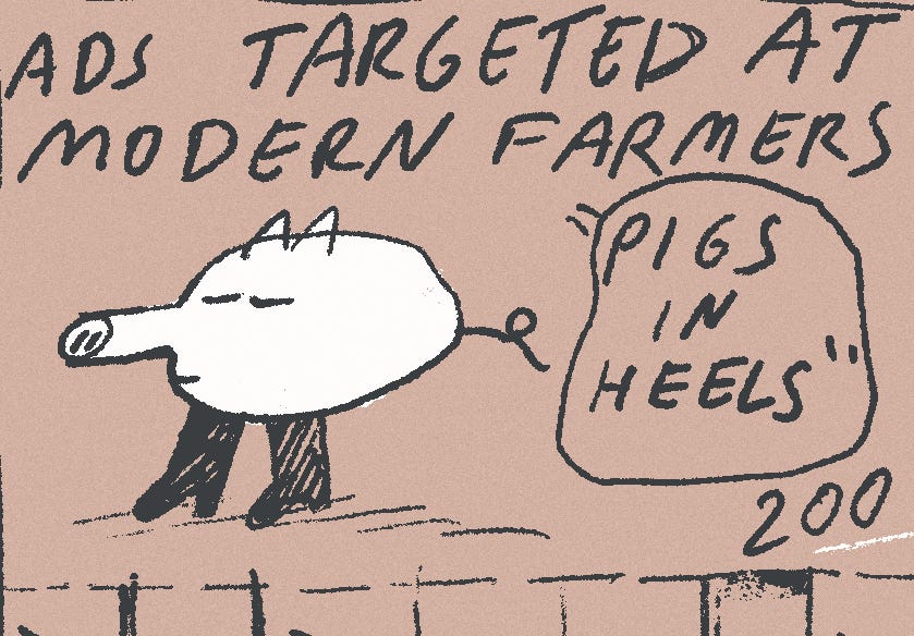 Pigs in Heels - by Roman Muradov - DADA issues