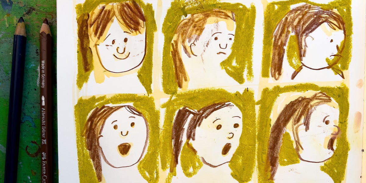 Fast Faces - by Beth Spencer - Introvert Drawing Club