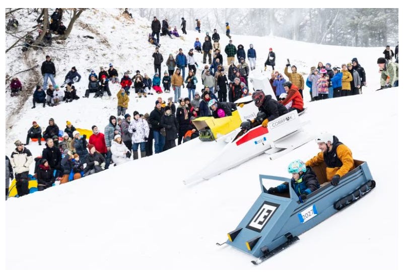 A Good Thing – Cardboard Sled Building - by Roger