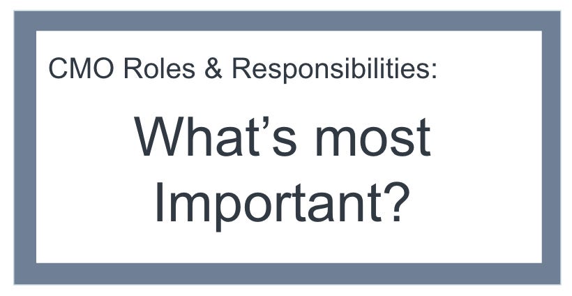 CMO's Roles & Responsibilities - by Carilu Dietrich