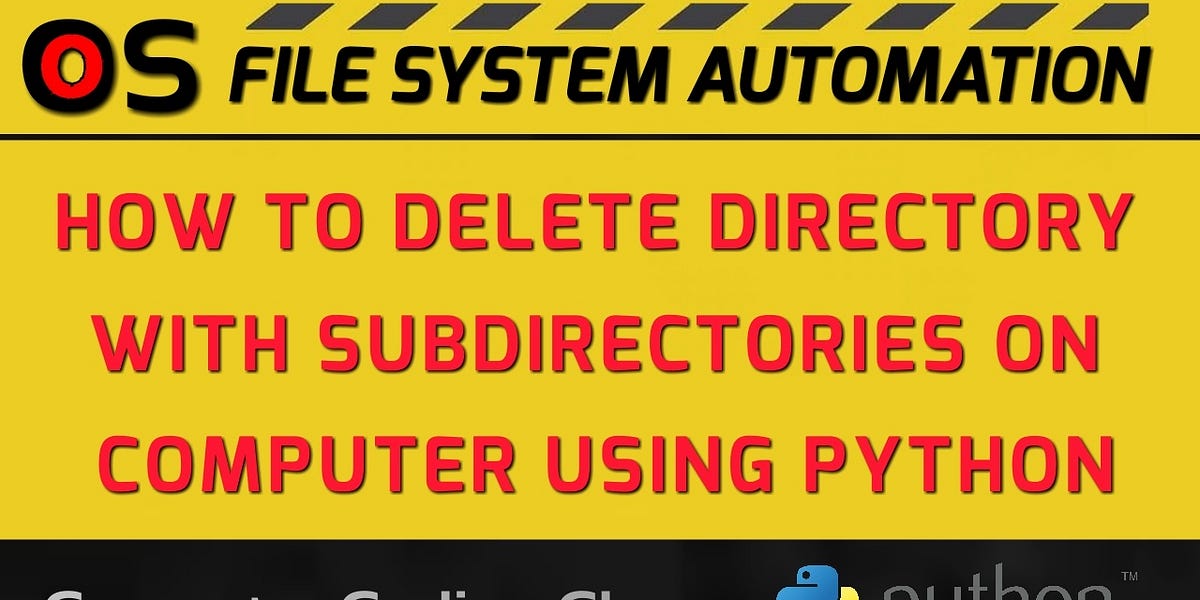 How To Remove A Directory Using Python how-to-remove-a-directory-using-python