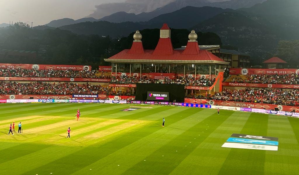 Dharamshala Cricket Stadium. - by Gandharva Rathore