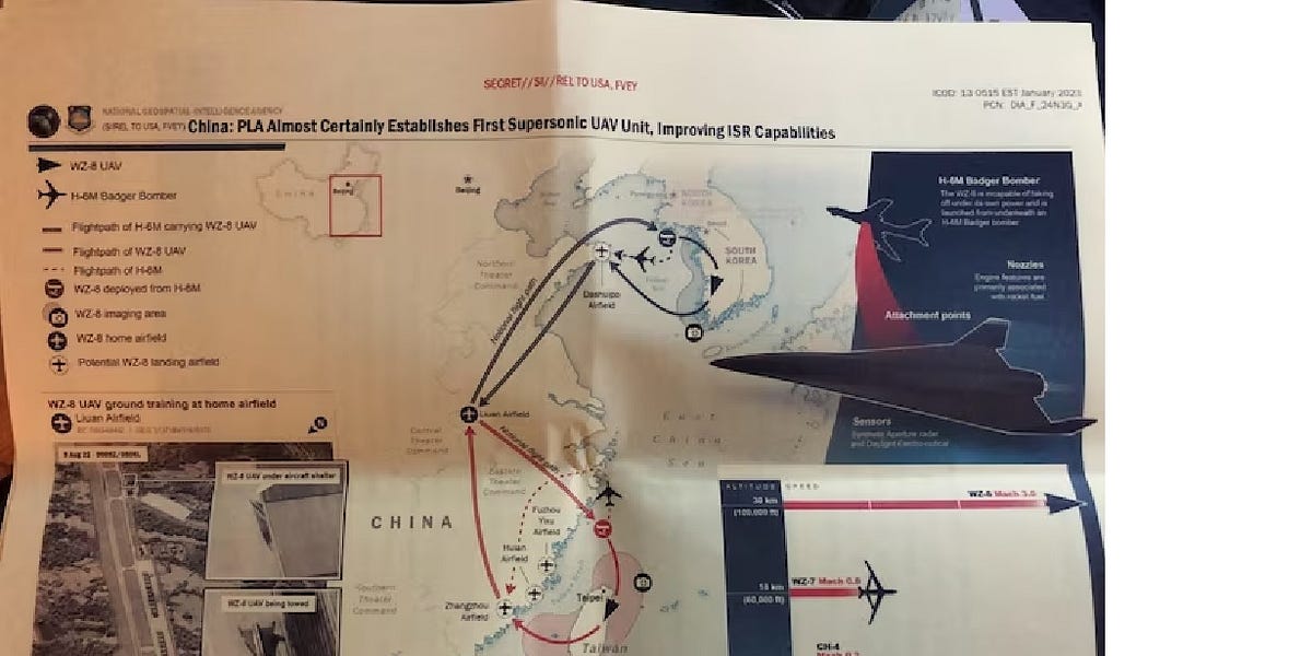 PRC Supersonic Drone from Pentagon Leaks - Cryptome