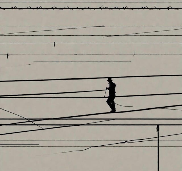 High Wire (With A Nod to George W. S. Trow)