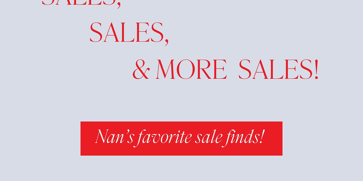 Sales, Sales & More Sales - Nan's Notebook
