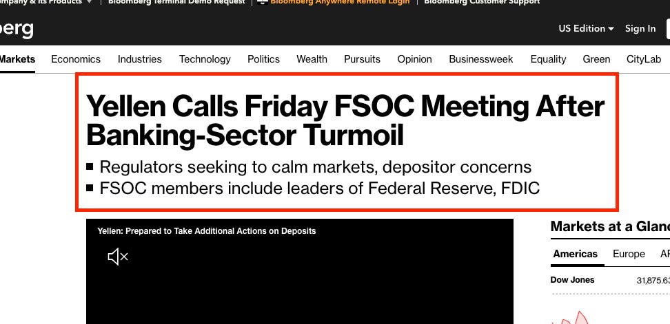 Janet Yellen, Dog King, Convenes Emergency Meeting of FSOC