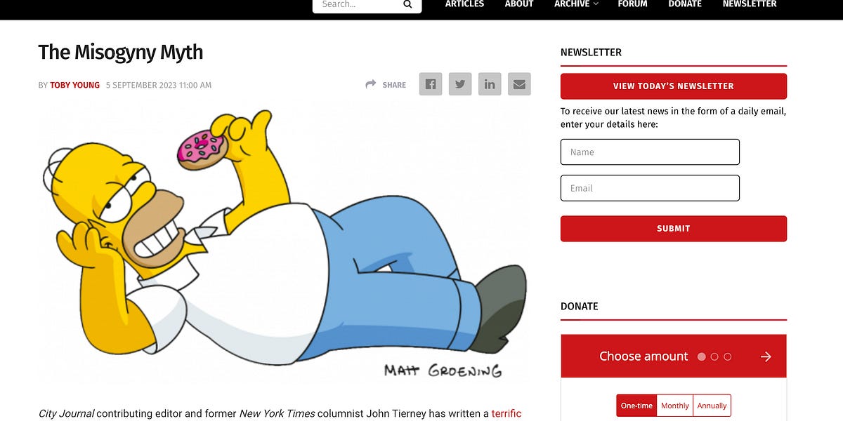 The Misogyny Myth - by Tom Golden - MenAreGood Substack