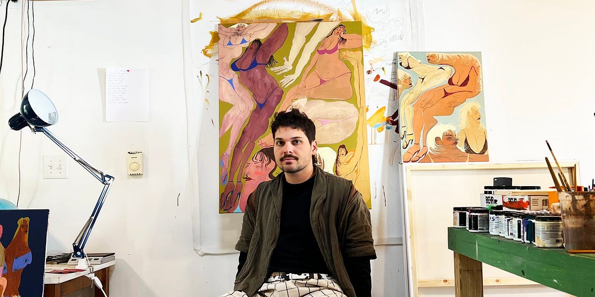 Kevin Sabo, a new star of painting and queer transformative performance