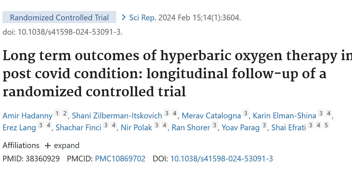 Long Term Outcomes of Hyperbaric Oxygen Therapy (HBOT) in Long-COVID ...
