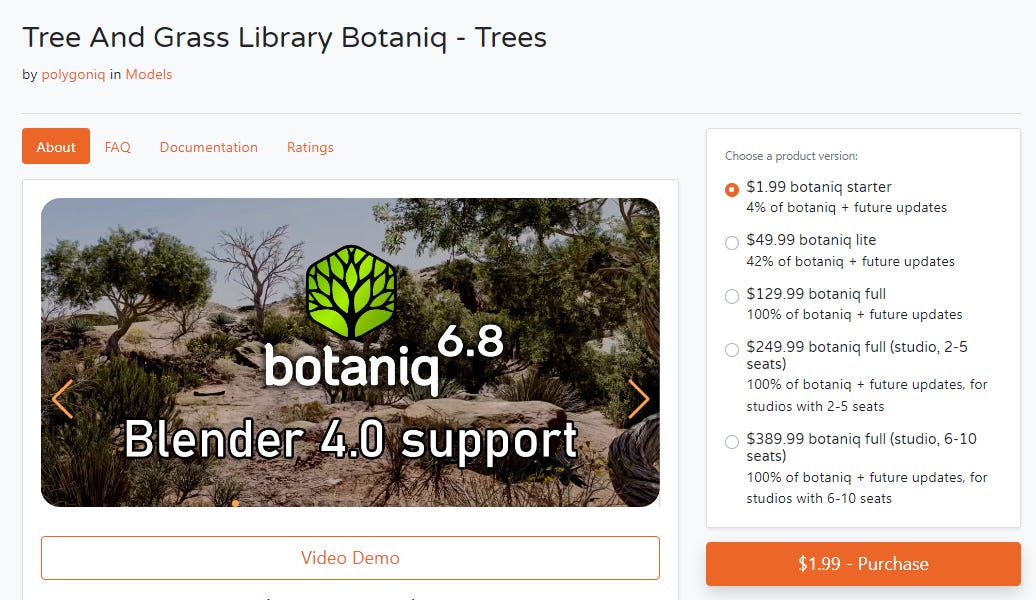 Blender：Botaniqで使える植物の和名リスト - toya desk