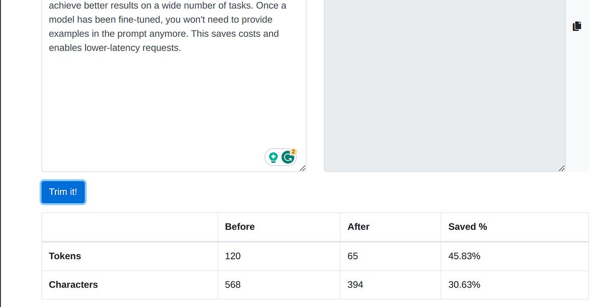 GPT Prompt Compression: A Cheap and Simple Solution