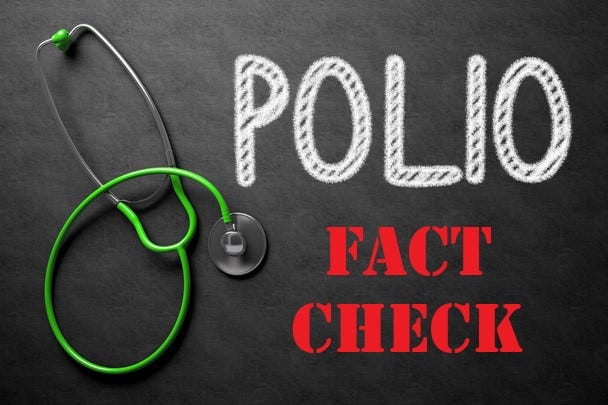Dismantling the Fact Checker's Claims about Polio