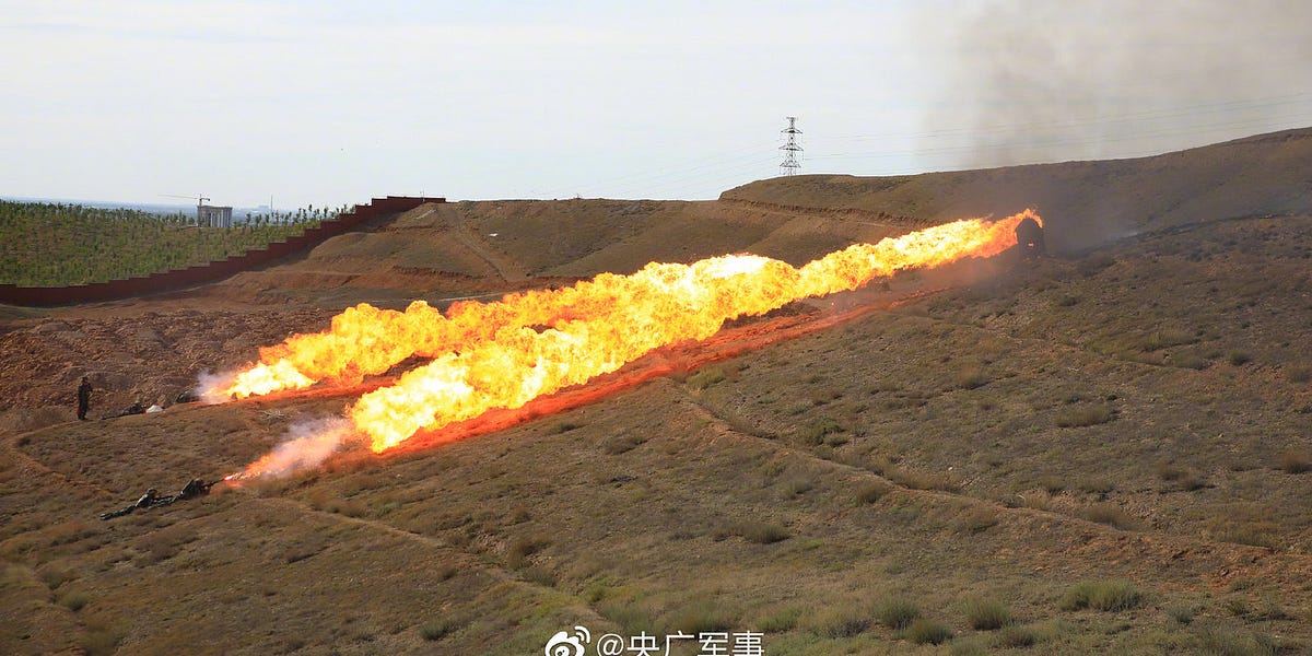 The Type 74 Flamethrower - Vermilion China