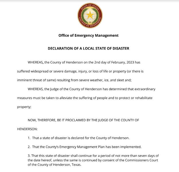 Judge Signs Declaration of Local State of Disaster