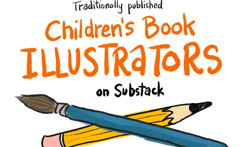 Traditionally published children's book illustrators on Substack