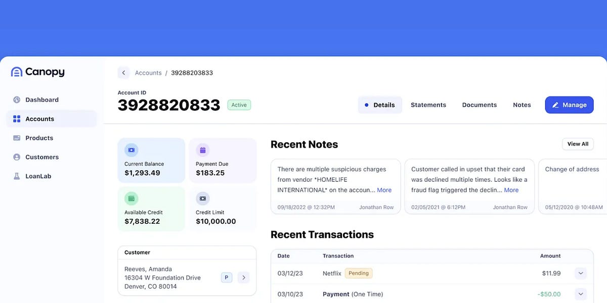 Fintech: Canopy's expansion from loan servicing to commercial lending