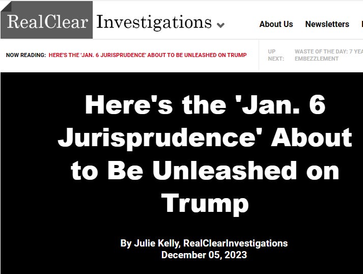 Comments - My Latest Piece for Real Clear Investigations