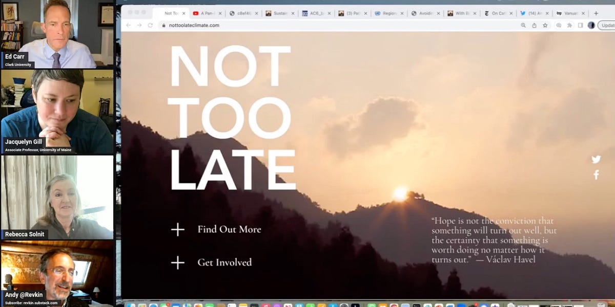 Why it's Not Too Late for Climate - and What to Do