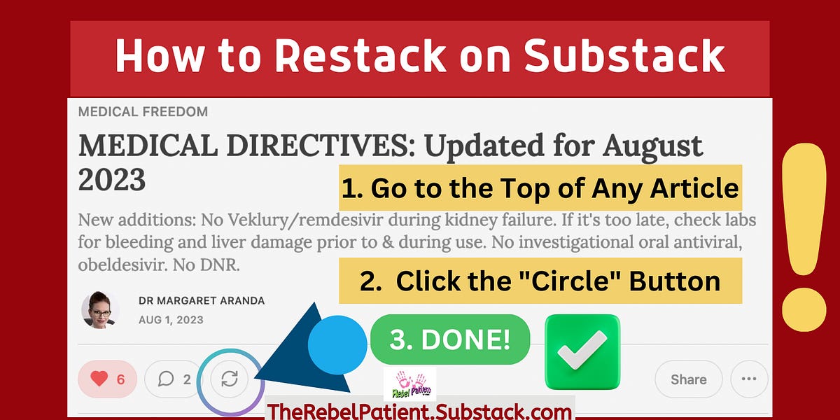 Grow Your Reputation and Email List Today on Substack: Restack or Cross-post
