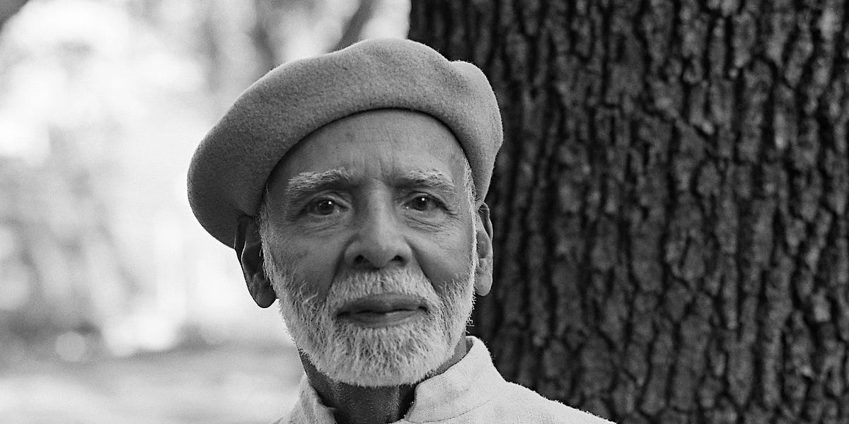 Eknath Easwaran and animals - by Jon Hochschartner