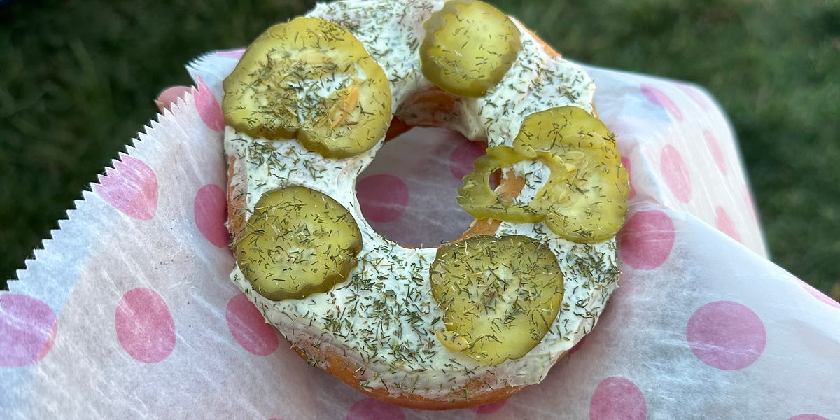 Dill Pickle Donut, Fluffy’s Hand Cut Donuts – Minnesota State Fair