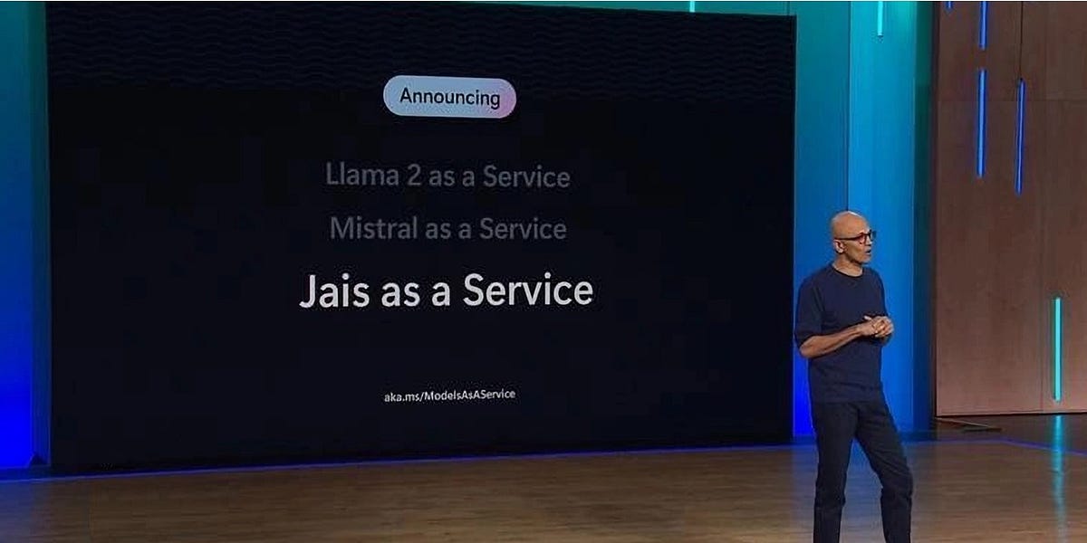 Jais LLM as a service; the Middle East's biggest supercomputer