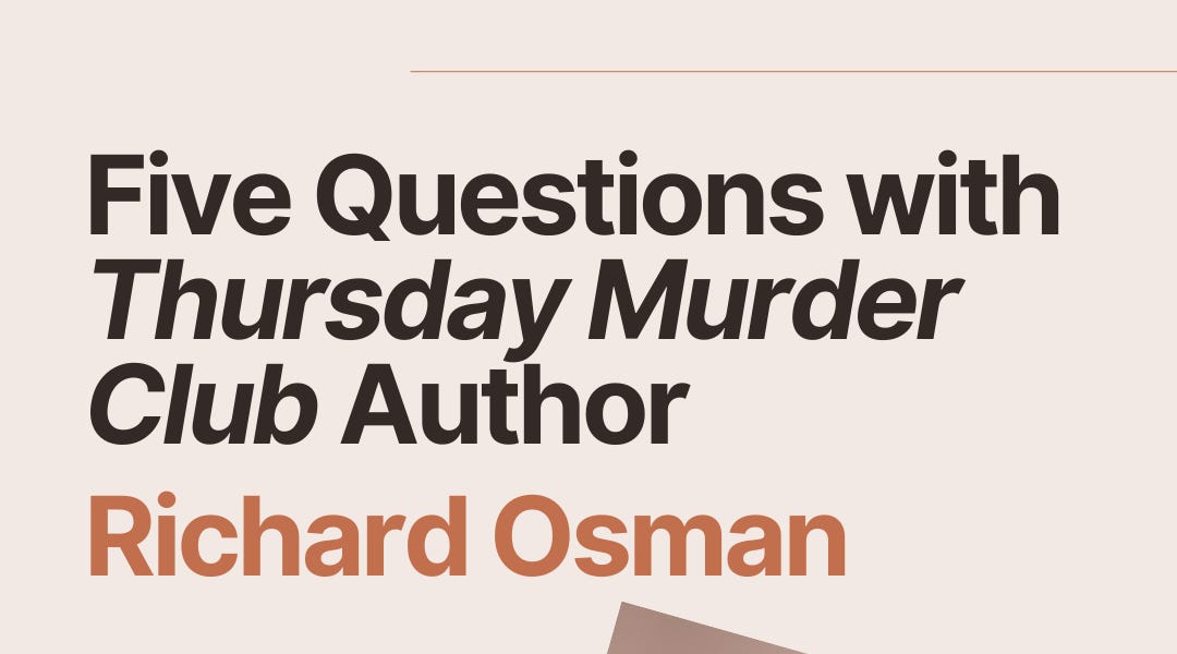 “Thursday Murder Club” Author Richard Osman - by Elizabeth