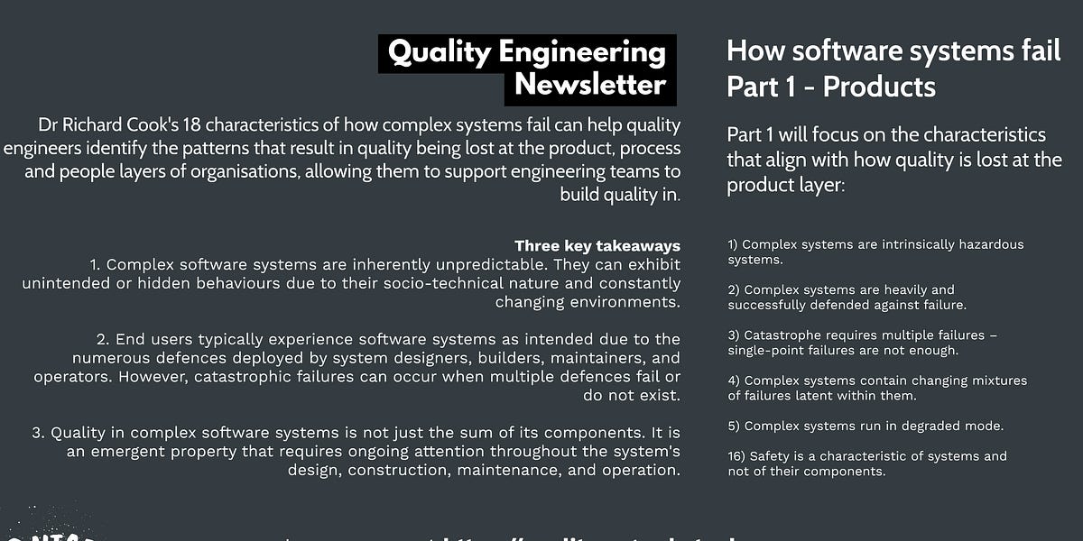 How software systems fail: Part 1 - Products - by Jit Gosai
