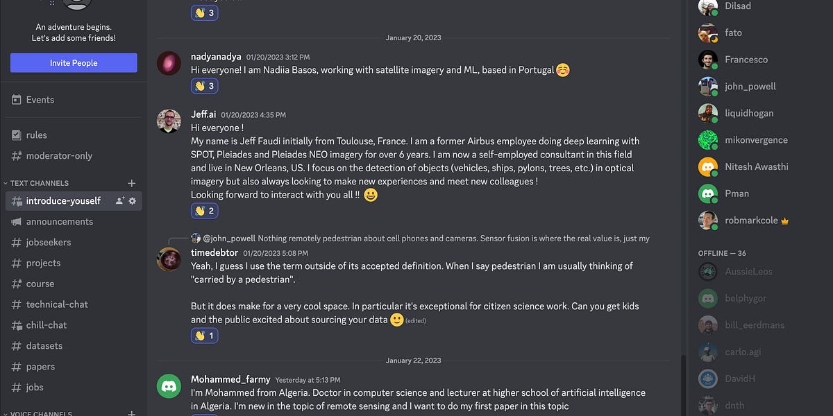 Discord - by Robin Cole - satellite-image-deep-learning