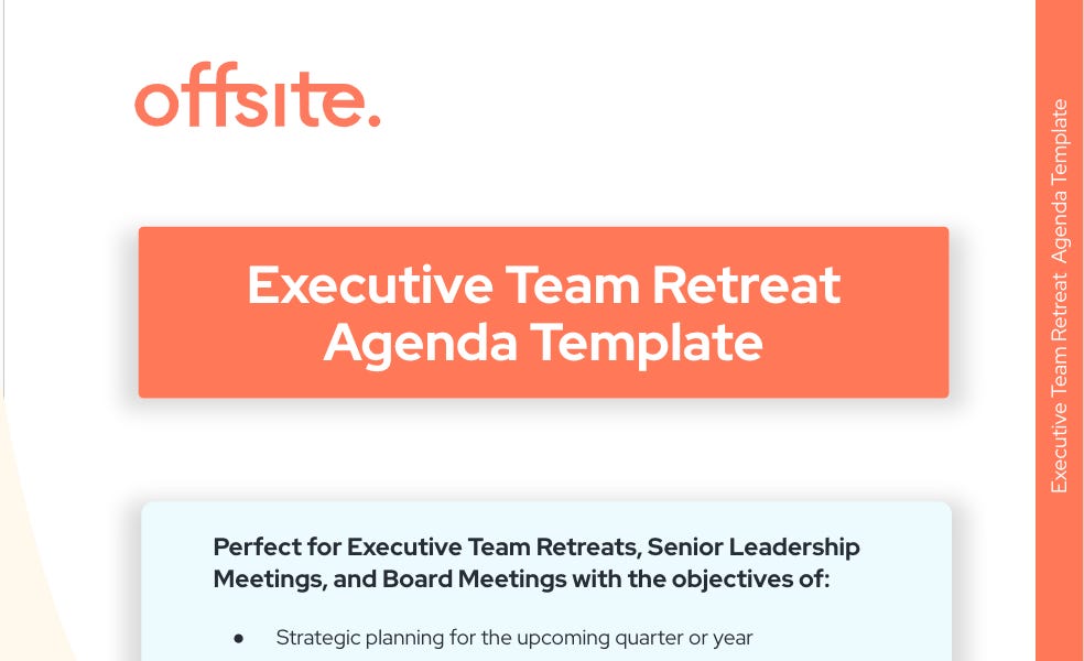 How To Plan An Effective Executive Team Retreat