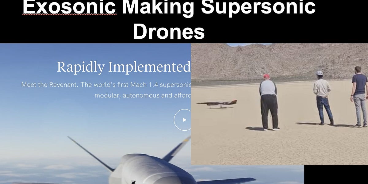 Exosonic Making Supersonic Drones and Planes