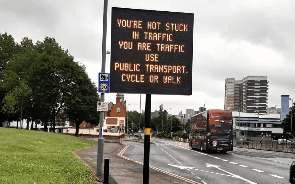 Think you care about sustainability? It's time to ditch the car