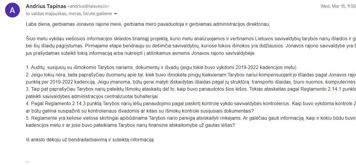 Jonavos rajonas - Andrius Tapinas