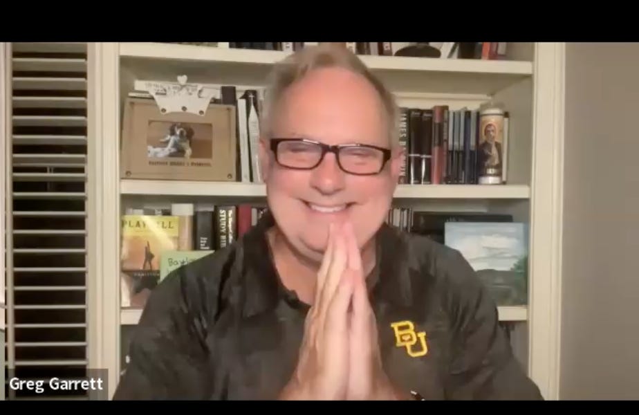 WTL Author Forum [S3E1]: My Conversation with Greg Garrett, author of ...