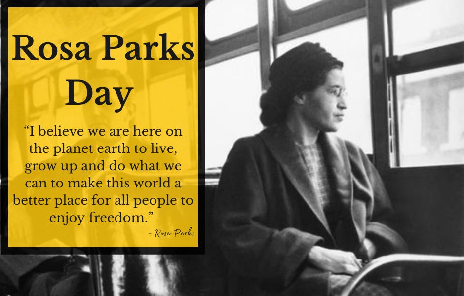 Celebrating and honoring Rosa Parks