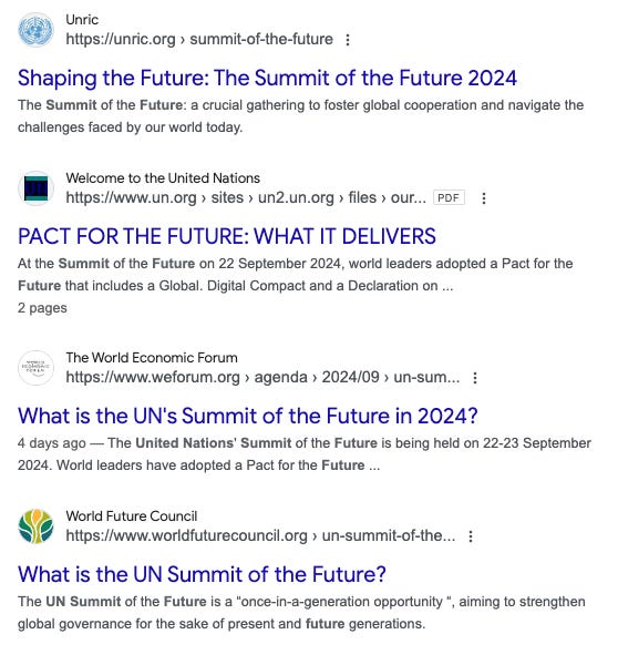 THE PACT FOR THE FUTURE: The New World Order has arrived
