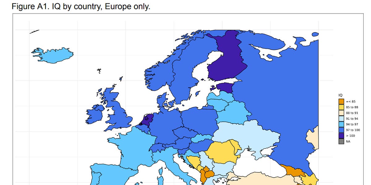 European IQ Differences: Deep Roots, Dysgenics, or Brain Drain?