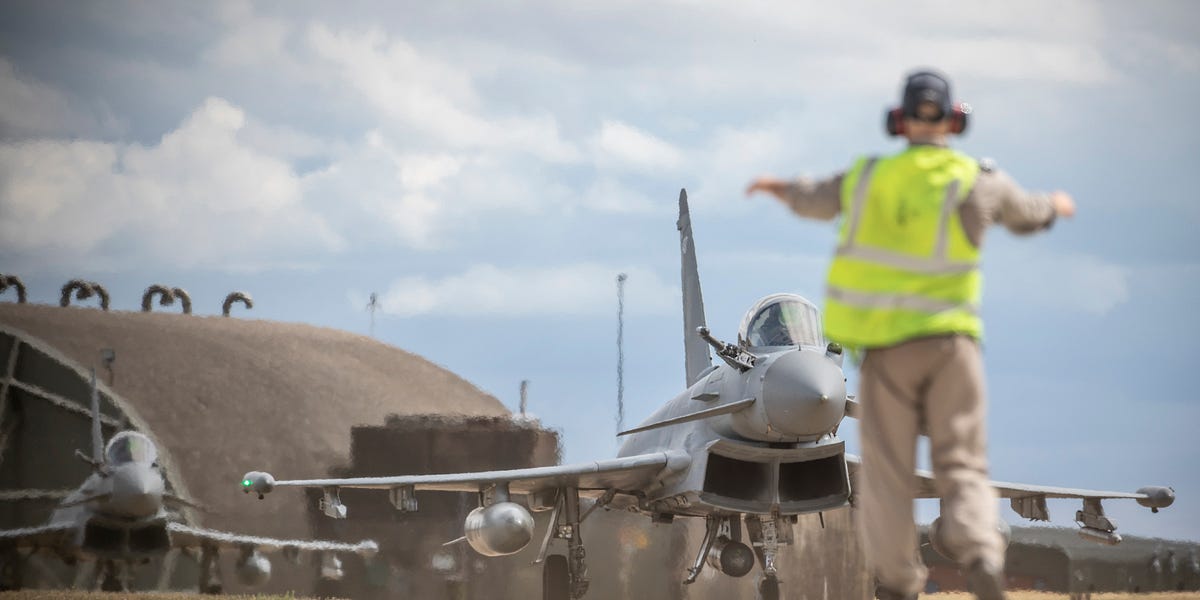 British RAF Typhoons policing NATO's Eastern border