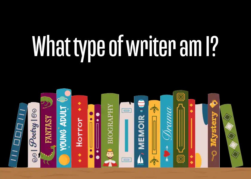 What Type of Writer Am I? - by Erica Drayton