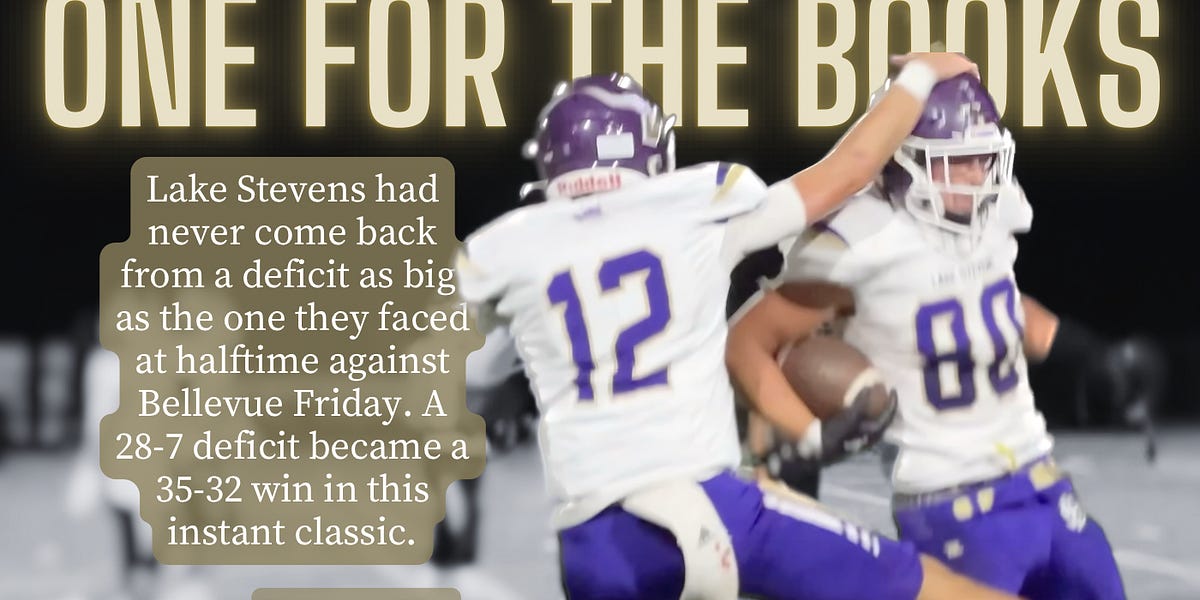 Record Comeback Takes Lake Stevens Past Bellevue, 35-31