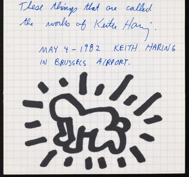 Keith Haring's Street Notes - by Jillian Hess - Noted