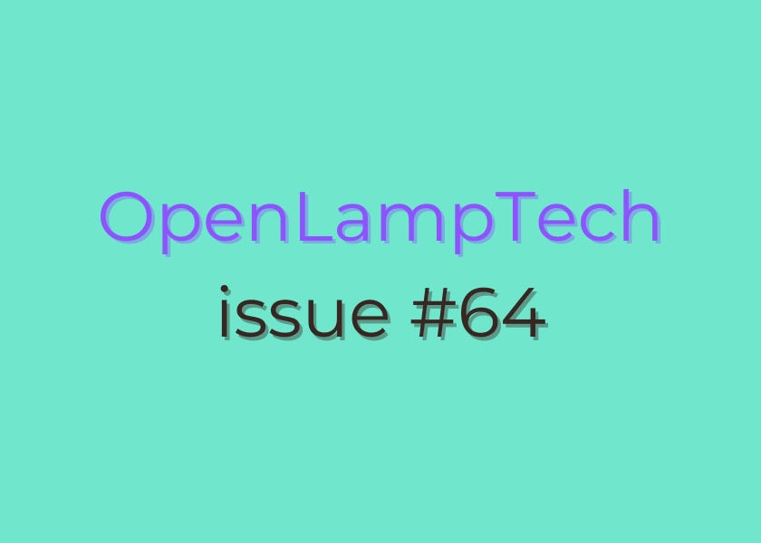 OpenLampTech issue #64 - by Josh Otwell - OpenLampTech