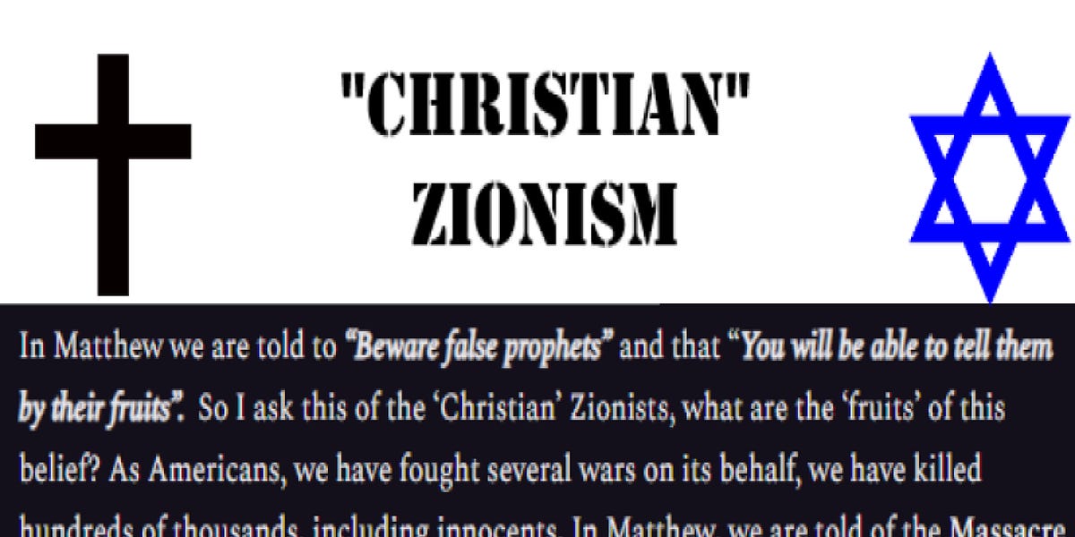 "Christian" Zionism - by Eomar - Diligent News