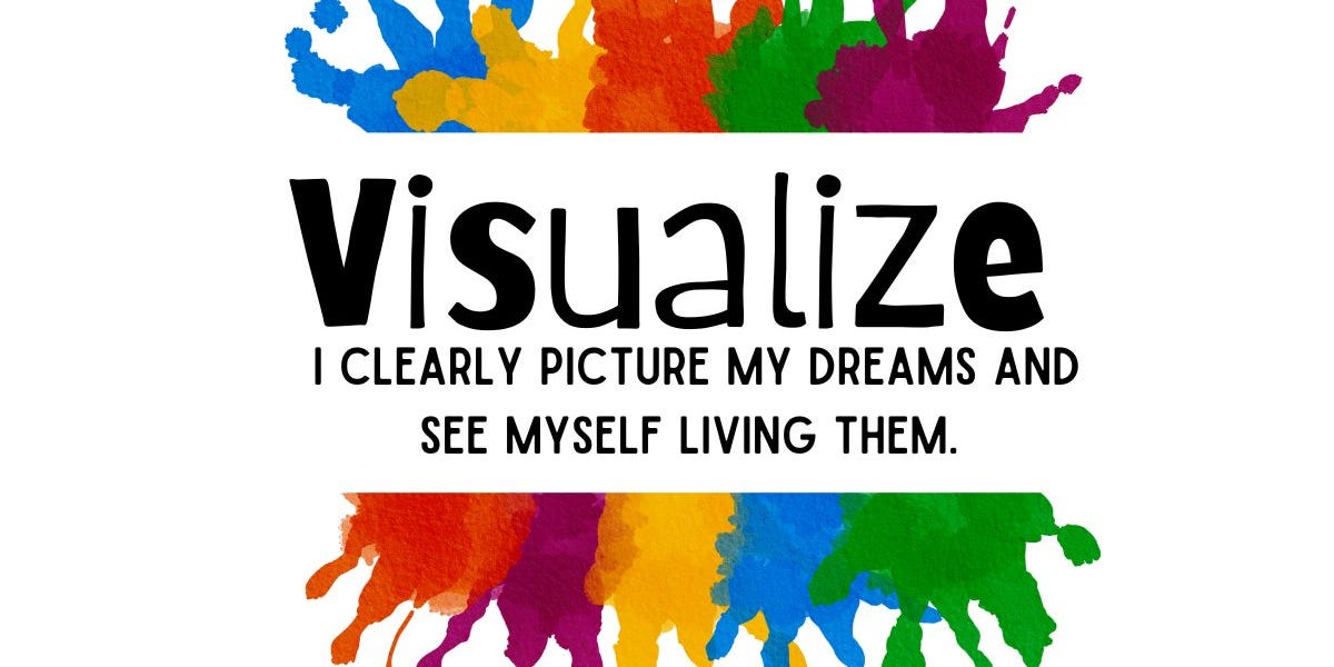 V is for Visualize - by Joanne Morton