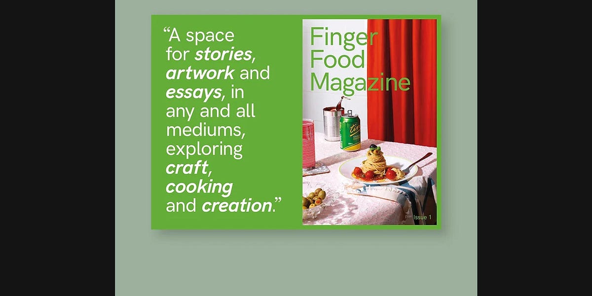 Preview: Finger Food magazine creates a home for food and design to thrive