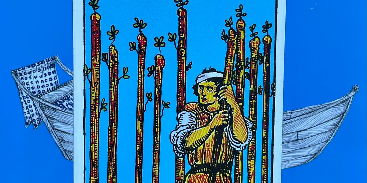 The Nine of Wands - by Cameron Steele - interruptions